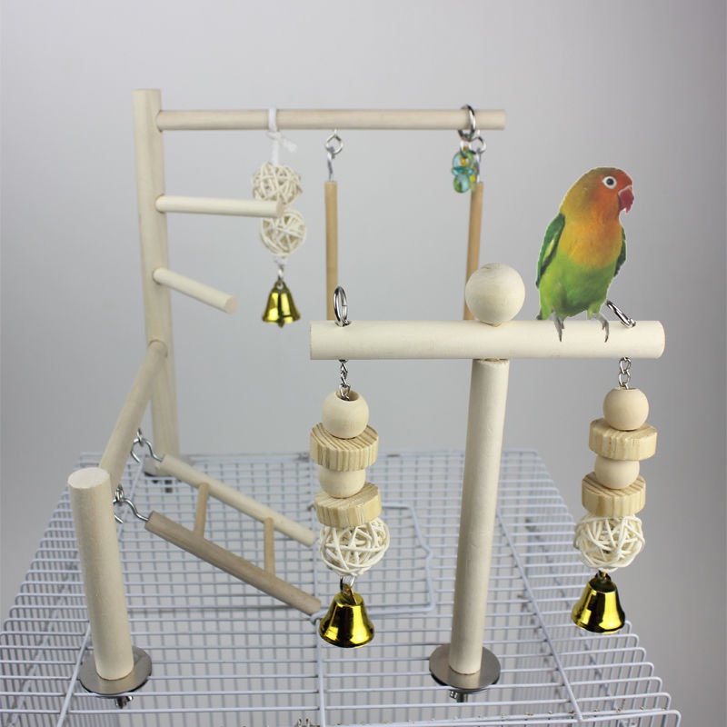 Parrot Playground Parakeet Perches Outside Cage Bird Climbing Ladder ...
