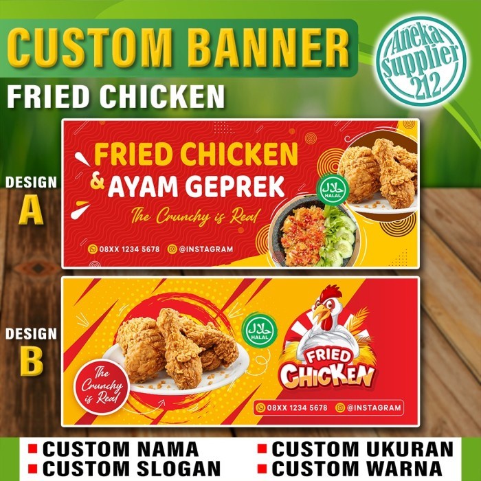Print Fried Chicken Banner - Fried Chicken - Fried Chicken Banner ...