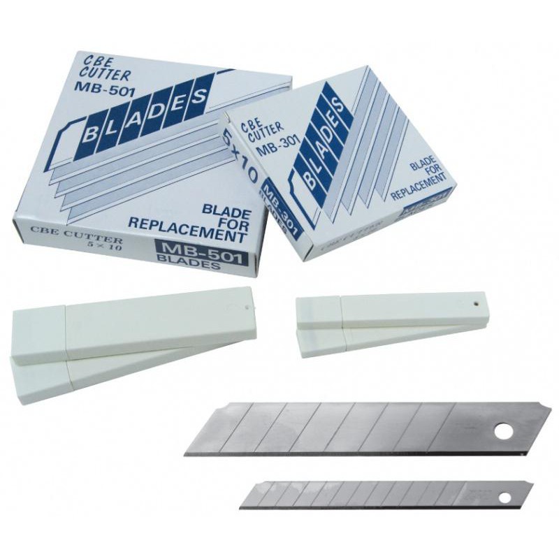 CBE CUTTER MB-301 / MB-501 BLADE FOR REPLACEMENT 5PCS X 10TUBE | Shopee ...