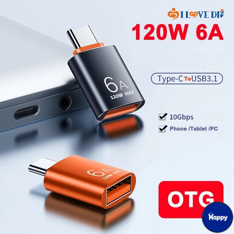HS Mini Charging Data Transmission Adapter/ Multipurpose 120W 6A Cable ...