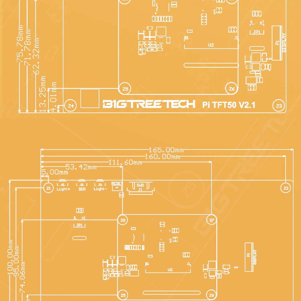 Bigtreetech Pi Tft50 Tft70 V21 Dsi Capacitive Lcd Touch Screen For Raspberry Pi Fdm 3d 