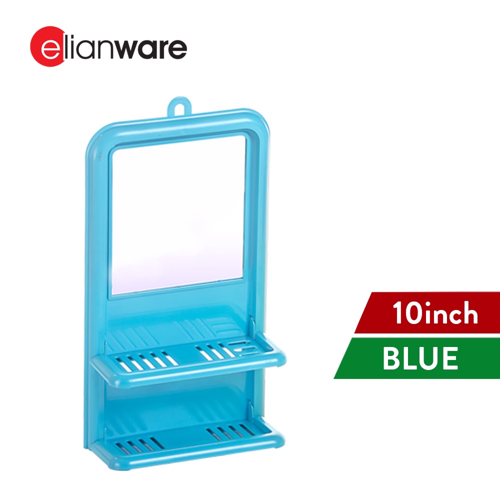 Elianware Bathroom 10" Mirror with Hook Cermin Bilik Mandi with 2 ...