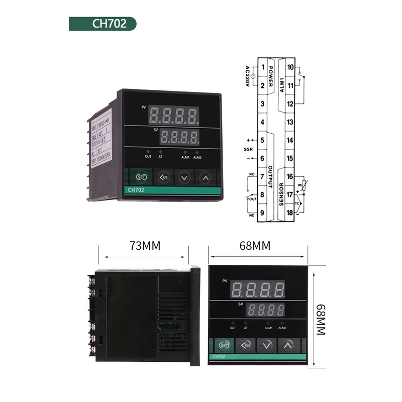 Local SellerDual Output Universal input Thermostat Digital Temperature Regulator PID Controller ...
