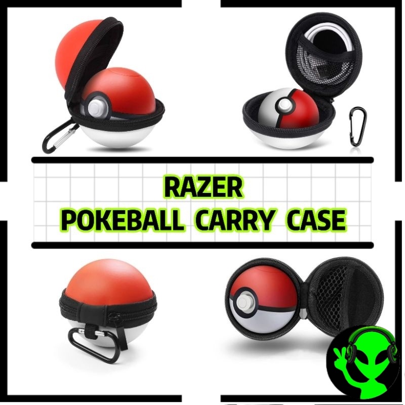 Razer Pokemon Earbud Pokeball Case Pikachu Protective Box Carrying Case ...
