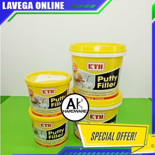 (1.5kg / 0.5kg) KTH Waterproof Wall Filler / Putty Filler Penampal Batu ...
