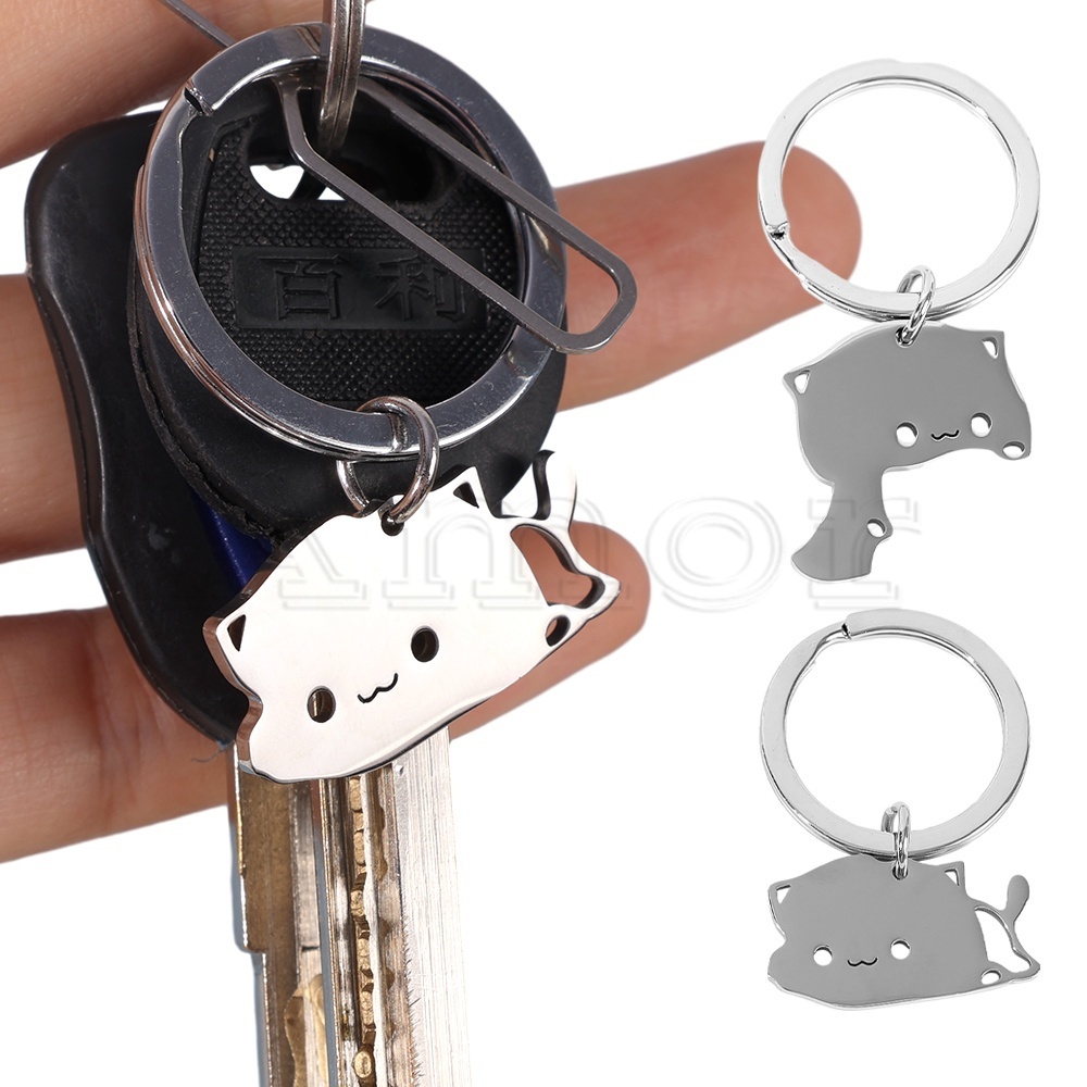 Key Chains Accessories Lovely Cat Best-Friends Key Ring Creative ...