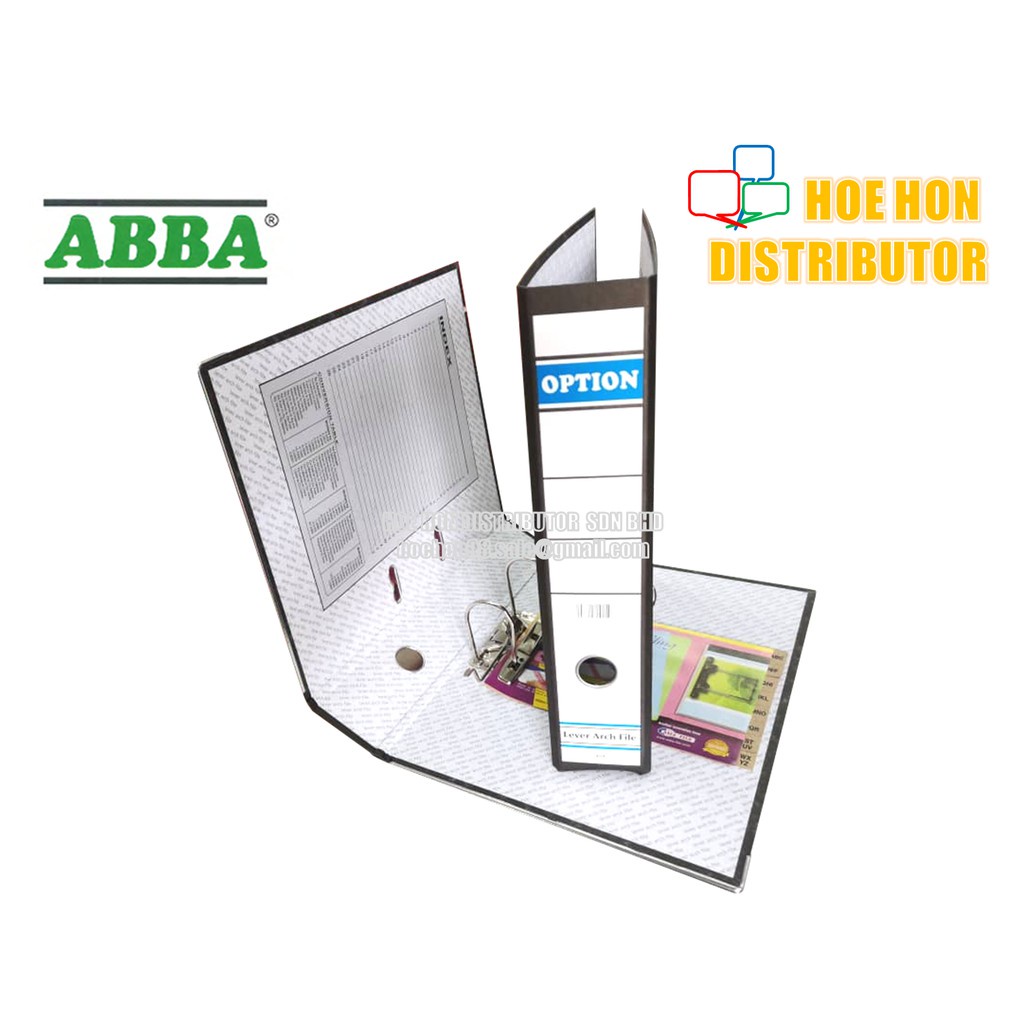 ABBA OPTION Lever Arch File Fail 3 inch / 75mm 404 | Shopee Malaysia