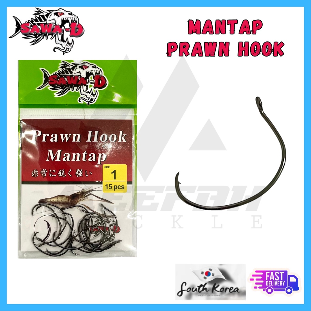 SAWA D Mantap Prawn Hook - Fishing Prawn Hook Udang Pancing | Shopee ...