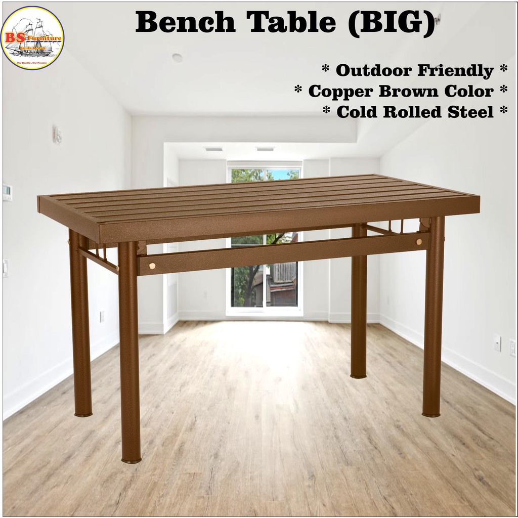 BS Furniture KD 7113 Kerusi Bench Table Meja Outdoor Kerusi besi metal ...