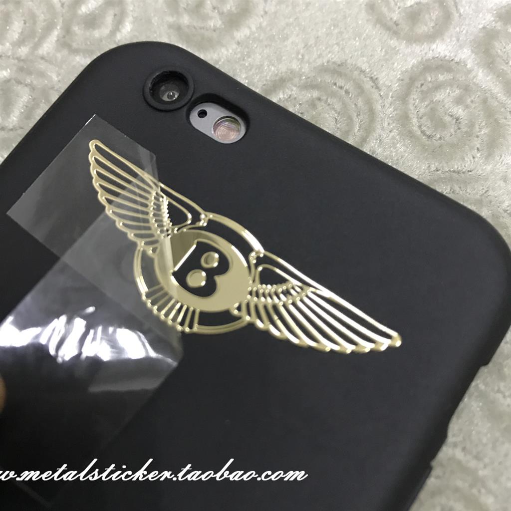 Metal Sticker Bentley logo Plating Metal Label Sticker DIY Model Metal ...