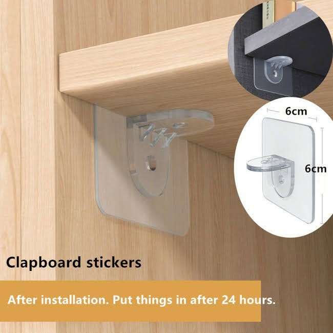 24 hrs ship* Self Adhesive Wall Bracket Hook, Shelf Bracket Holder ...