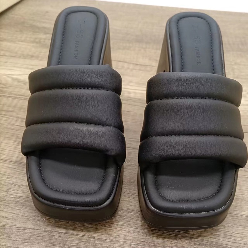 Women Heels Sandals Simple Fashion Atmosphere Comfortable Non-slip ...