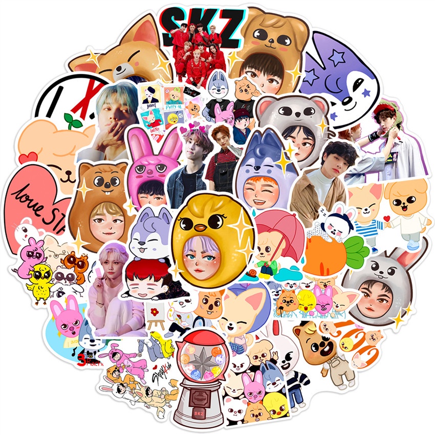 50Pcs/Set Stray Kids . SKZoo Series 01 Stickers DIY Fashion Waterproof ...
