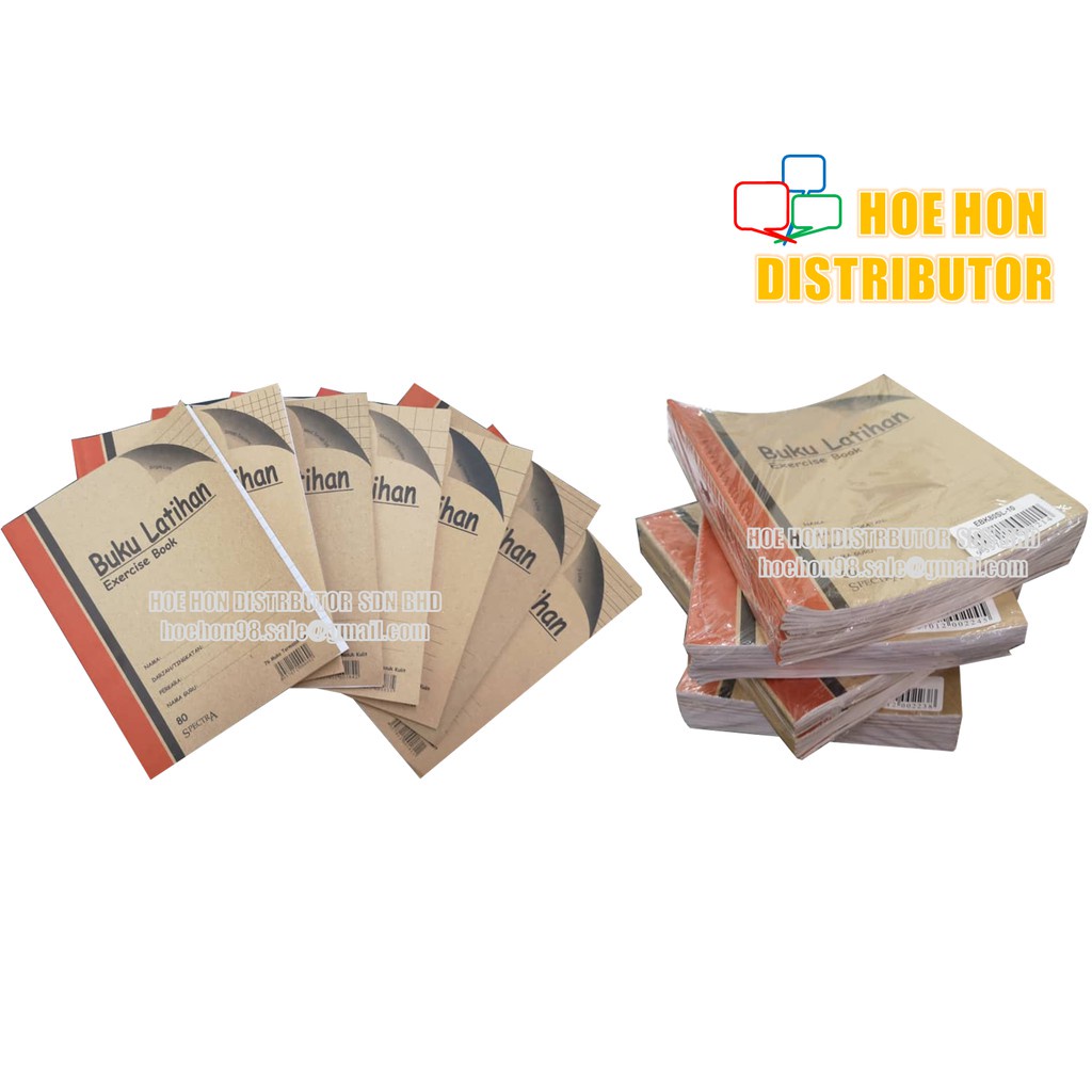 Kraft Paper Buku Latihan F5 Exercise Book 1pc 80 Pages Single 2 3 4 ...