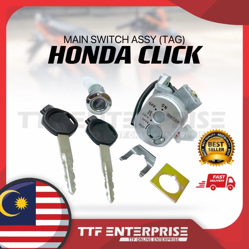HONDA CLICK MAIN SWITCH ASSY (TAG) | Shopee Malaysia