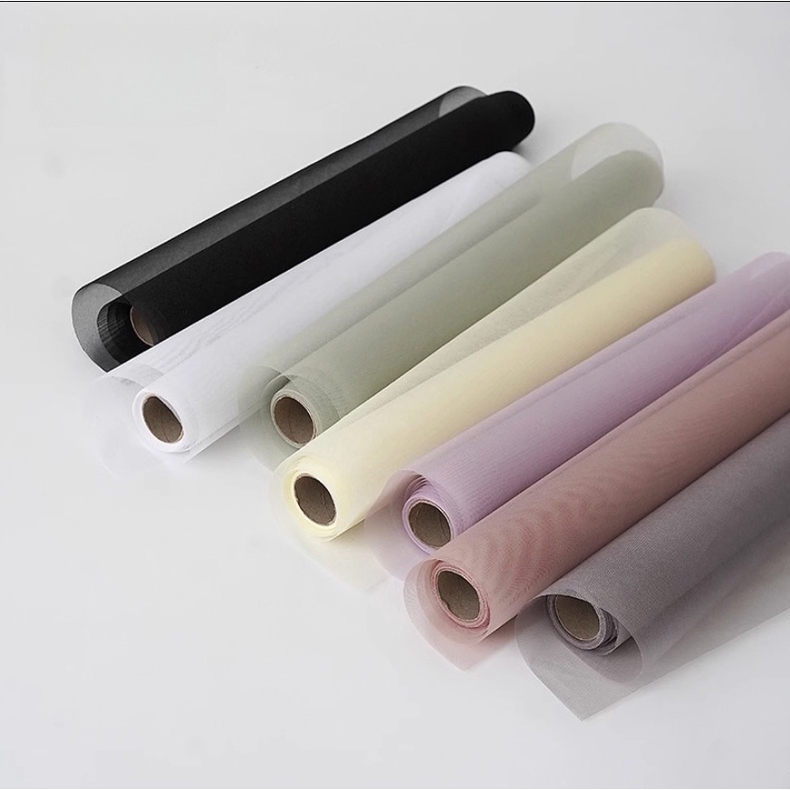 SHIOK 50cm x 10yard Rou Guang Mesh Wrapper For Flower Arrangement ...