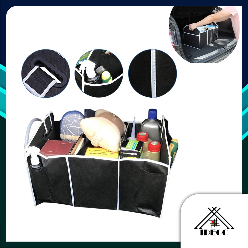 IDECO Car Multi-Function Foldable Storage Bag Car Storage Box Car Boot ...