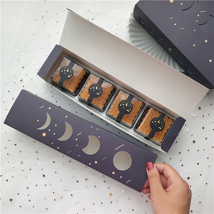 Mooncake box/2024高档星空月饼盒/Mid autumn box/Moon design box/Mooncake Box ...