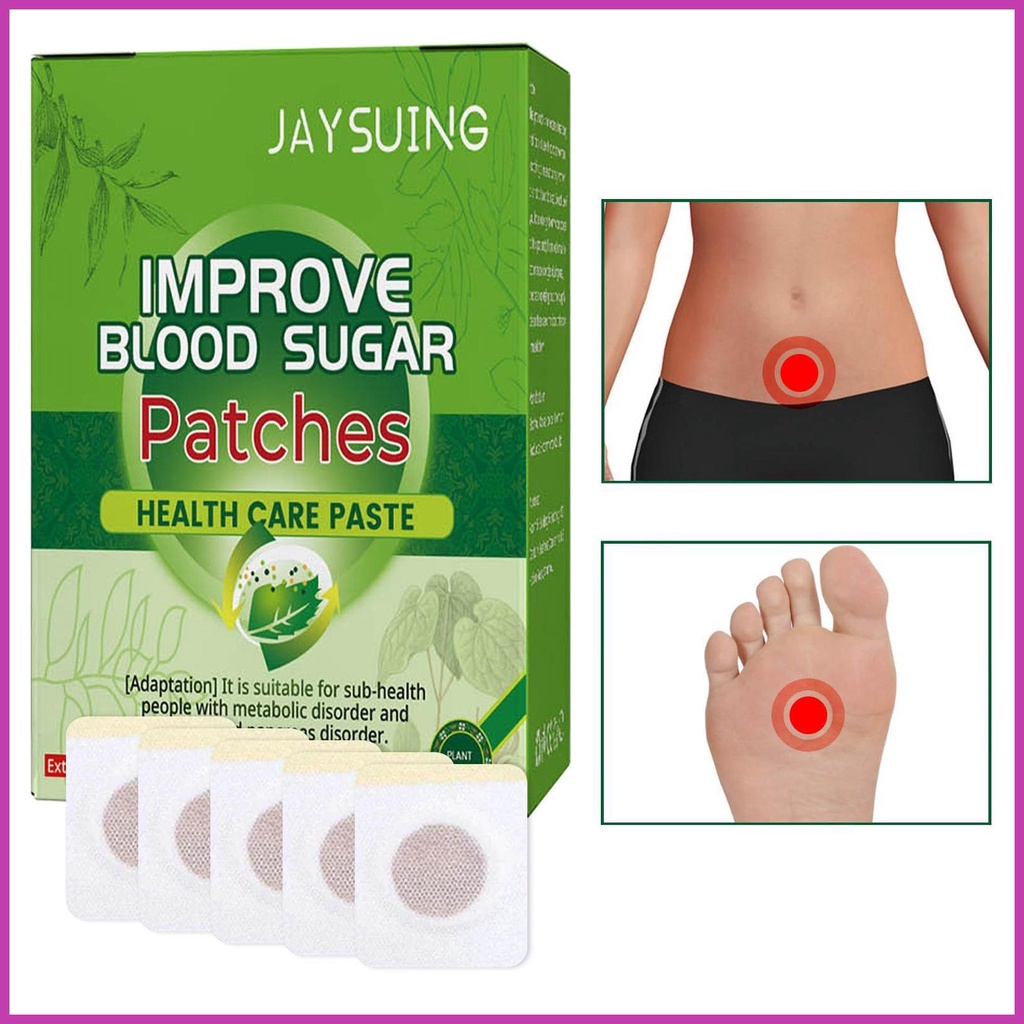 Foot Pads Foot Pads Body Care Patch 12 Pads Improve Blood Sugar Health ...