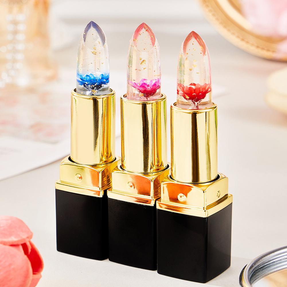 Rosetimes Flower Jelly Lipstick Color Changing Moisturizing Lip Balm ...