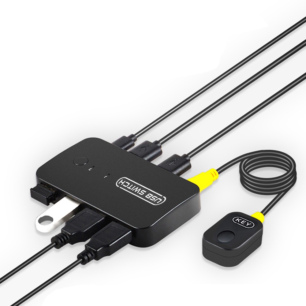 USB KVM Switch Adapter Switcher Printer Sharer For Computer Keyboard ...