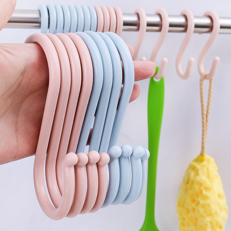Portable Multi-purpose Kitchen Hooks Durable Home Organizer S Shape ...