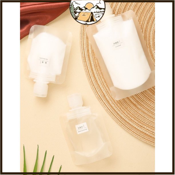 ℂ𝔸𝕄ℙ𝕀ℕ𝔾🏕️ 100ml Lotion Dispenser bag Travel Clear Reusable Leakproof ...