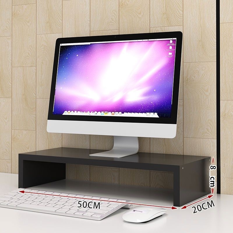 Computer Screen Monitor Shelf Stand Keyboard Storage Tray Rack Rak ...