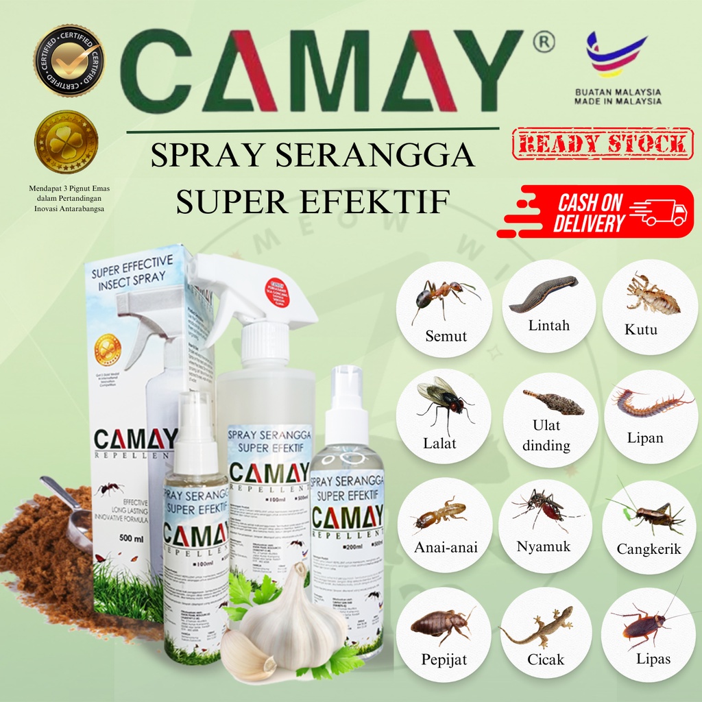 CAMAY Spray Serangga Organik Insect Repellent Organic Super Effektif ...