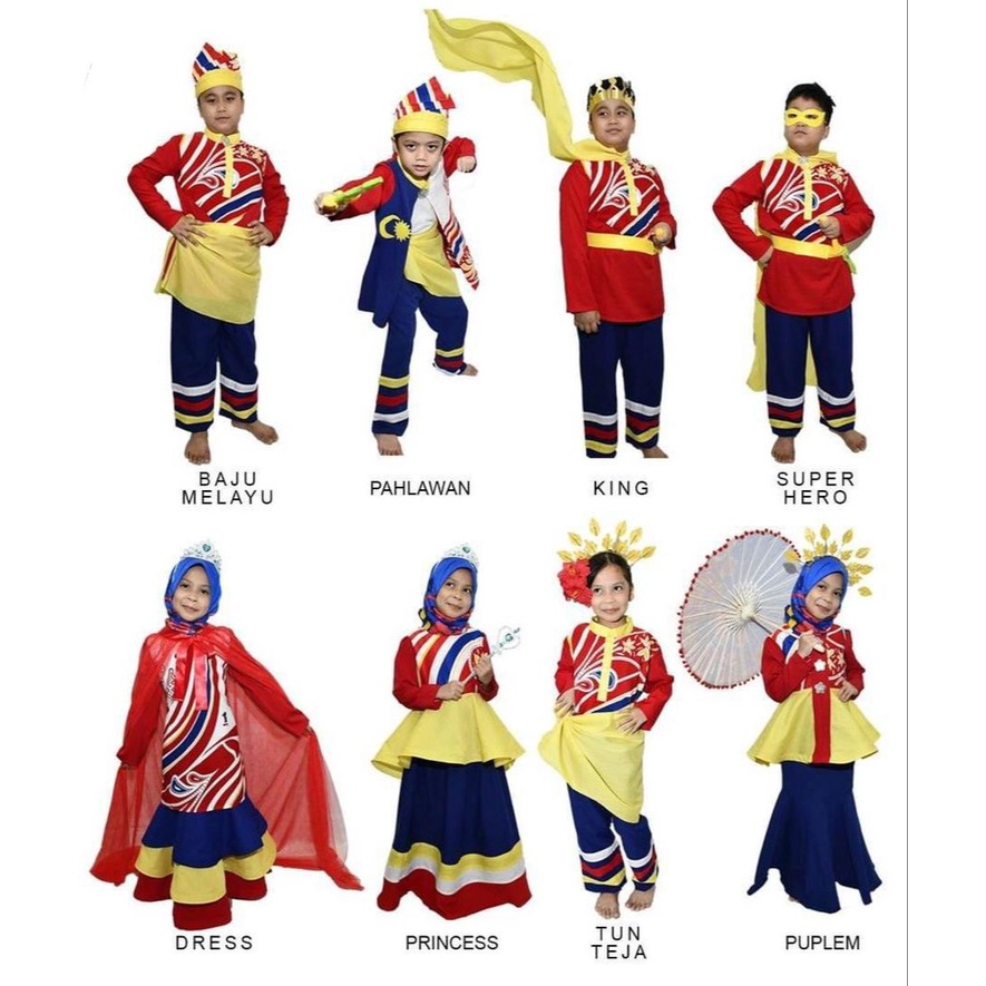 BAJU MERDEKA / BAJU BENDERA KANAK-KANAK (BATIK) | Shopee Malaysia