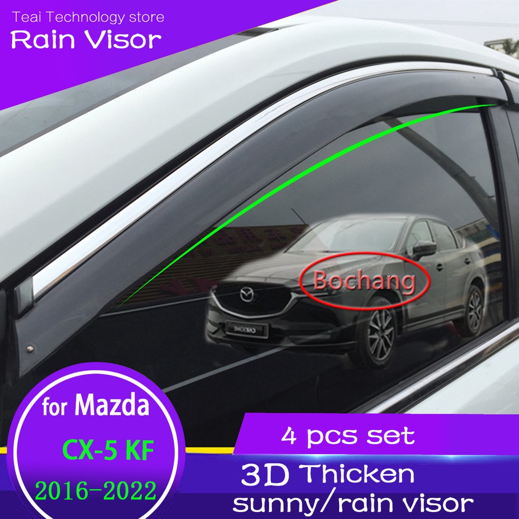 bochang Rain Visor for Mazda CX-5 CX5 KF 2016 2017 2018 2019 2020 2022 ...