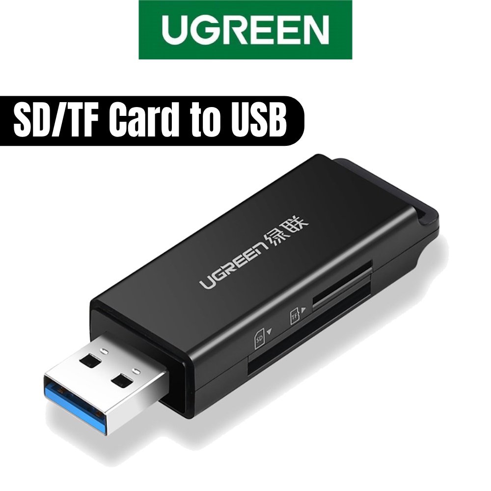 Original Ugreen Usb To Micro Sd Card + TF Card Reader USB3.0 Converter ...
