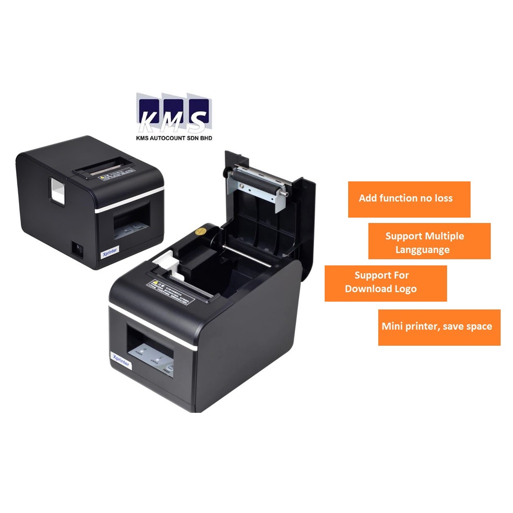 Xprinter XP-Q90EC AUTO CUT Malaysia Stock 58mm Thermal Receipt Printer ...