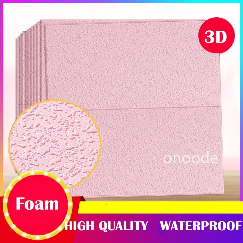 WallPaper Dinding Stone Foam Pattern 3D Wall Paper Sticker Kitchen ...