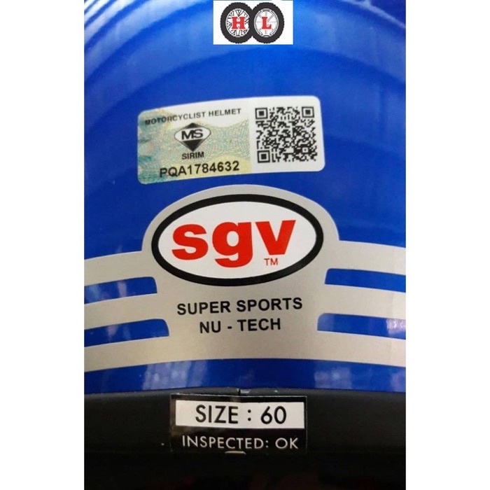 SGV HELMET SGV99 Topi Keledar SGV (3 BUTTON)-TIDAK SESUAI UTK KEPALA BESAR MS88 | Shopee Malaysia