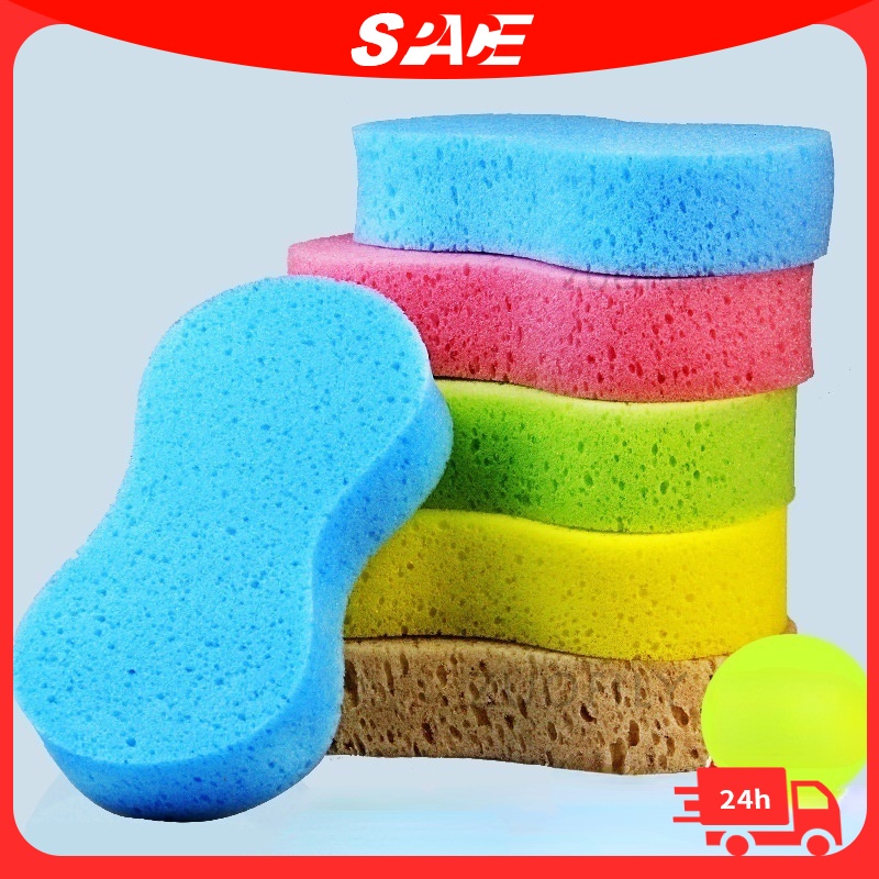 [Ready Stock] Car Wash Sponge Large Honeycomb Sponge Vacuum Compressed ...