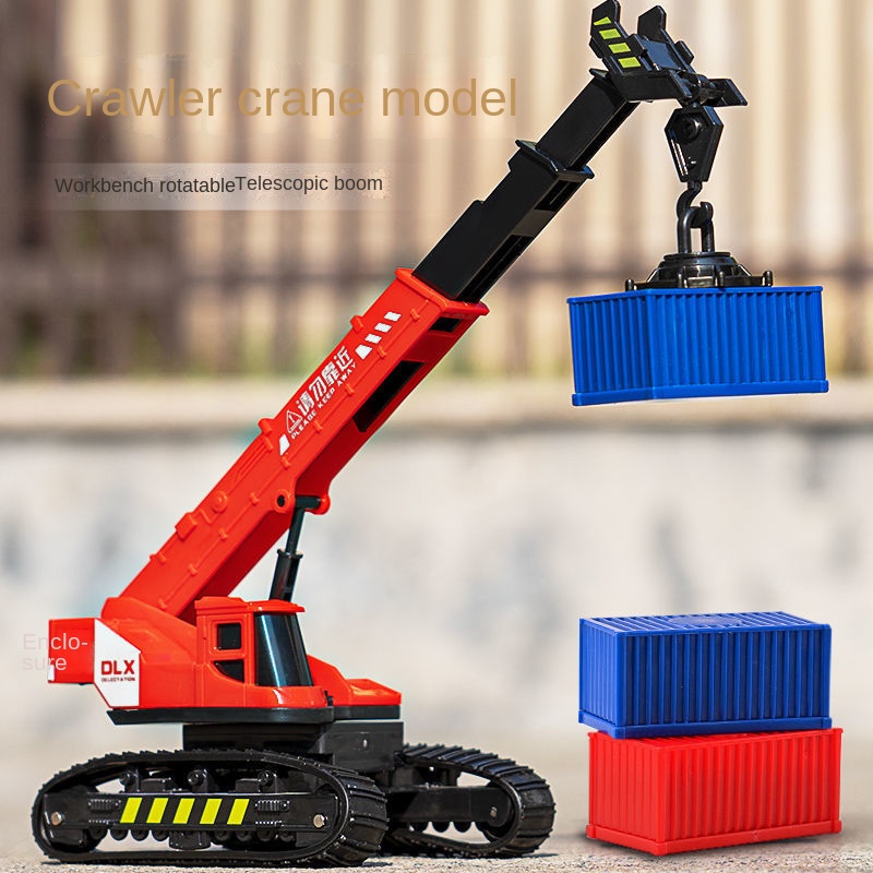 Crane Toy Crane Engineering Car Model Crawler Crane Transport Boat ...