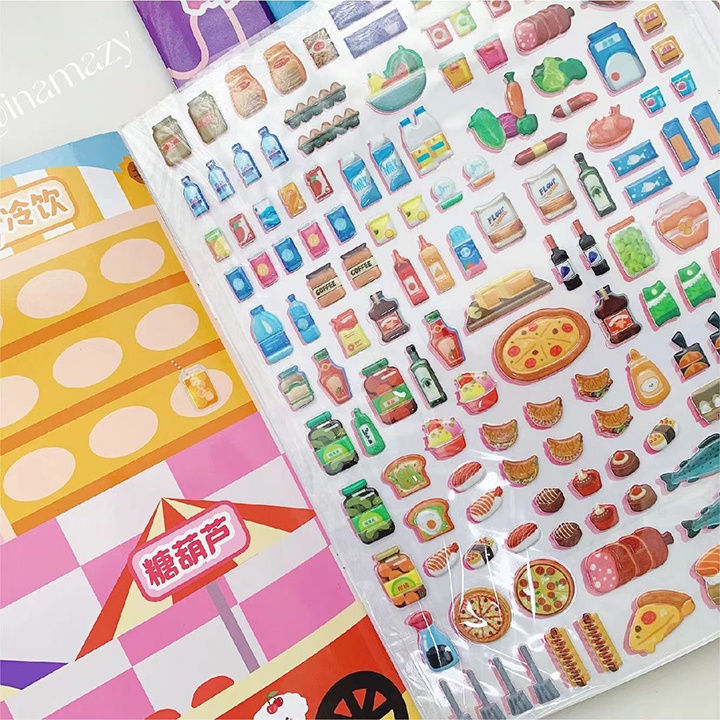 3D Puffy Sticker Activity Book For Kids Early Learning Educational Toys ...