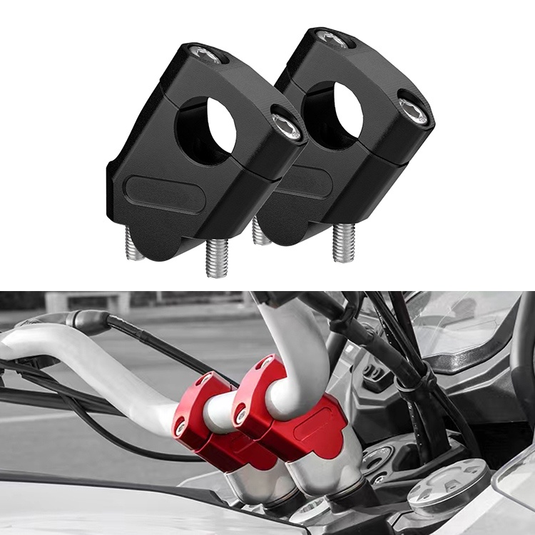 Universal Motorcycle 22mm Handle Bar Riser Handlebar Heightened Clamp ...