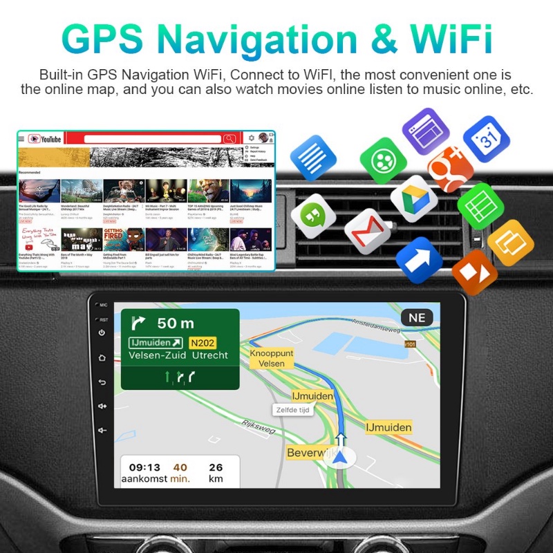 Evean Qled Touch Screen 8 Core 2 6ghz 4g Ram 32g Rom Android Player Car