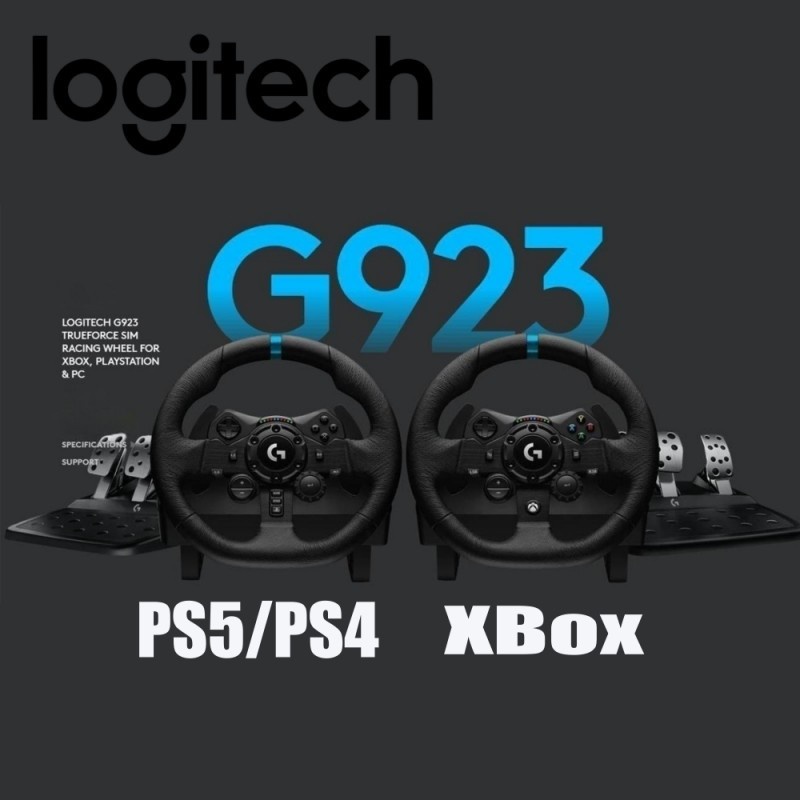 （second-hand）Logitech G923 TRUEFORCE Force Feedback Racing Wheel Dual ...