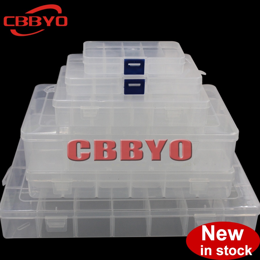 Storage Box Parts Material Electronic Large Component 10 Compartments ...
