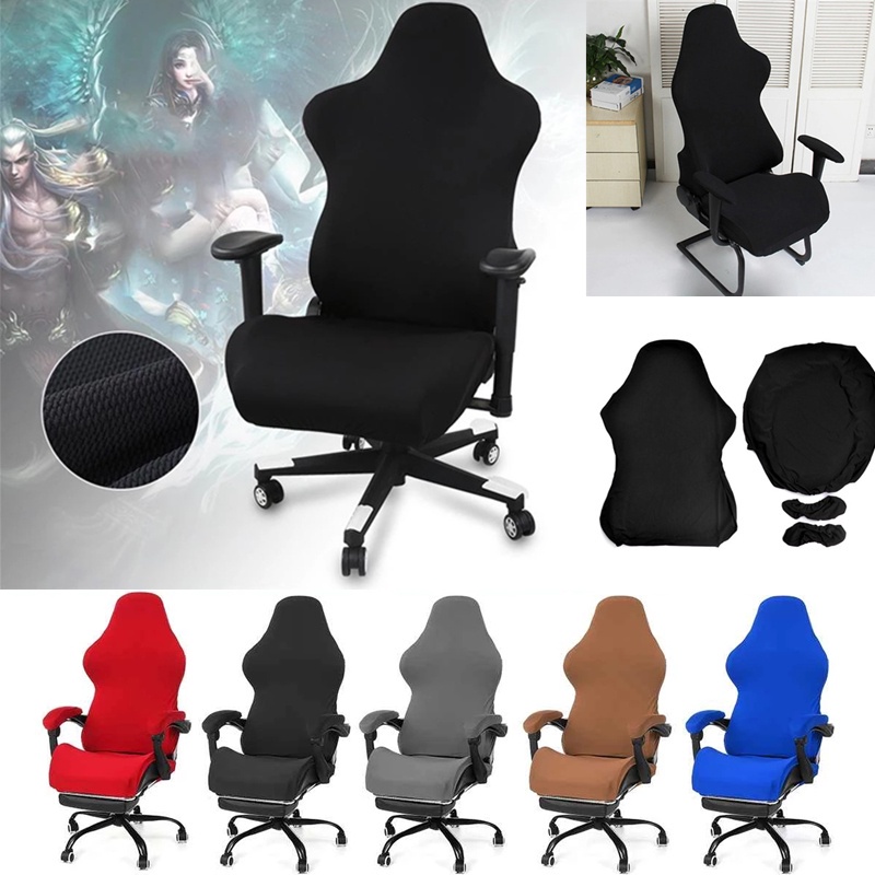 4pcs/set Stretch Gaming Chair Covers Removable Washable Kerusi Gaming ...