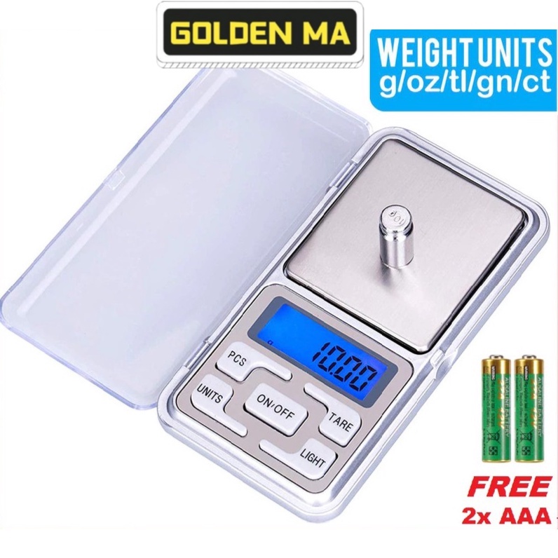 Mini Digital Weight Jewelry Gold Pocket Scales Backlight Display High ...