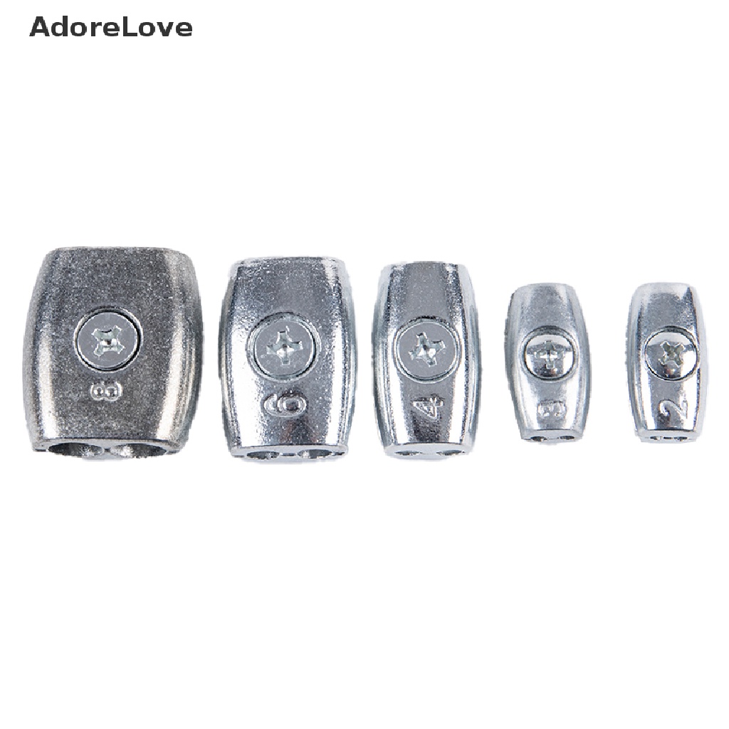 ADL 1/5Pcs 2/3/4/6/8mm Cable Clamp Thread Wire Rope Grip Cable Simplex ...