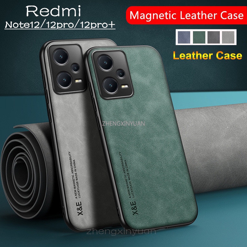 Luxury Magnetic Leather Case For Redmi Note 12 Pro Plus 5G Note12Pro Shockproof Cover on Redmi ...