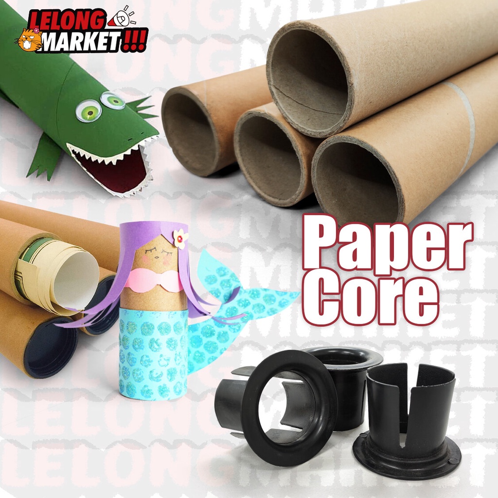 Kraft Paper Core 1pcs Terpakai Teras Kertas Cardboard Tube Roll Packing ...