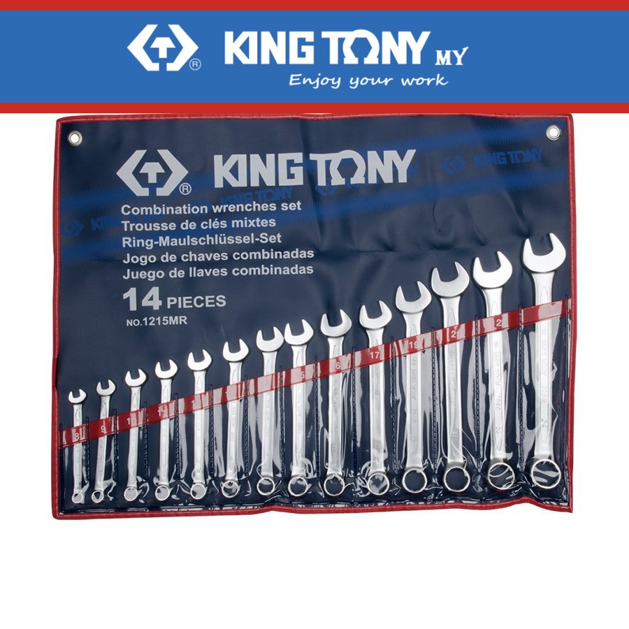 King Tony 14 PC. Combination Wrench Spanner Set 8-24mm | Shopee Malaysia