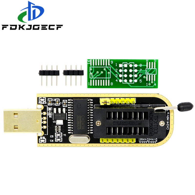 CH341A CH341 24 25 Series EEPROM Flash BIOS USB Programmer with ...