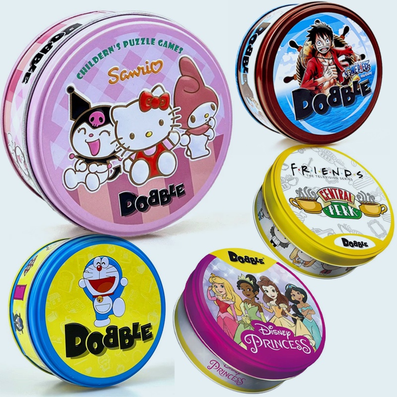 Spot it Hello Kitty Dobble Game Kawaii Anime Sanrio Kuromi Pokemon ...